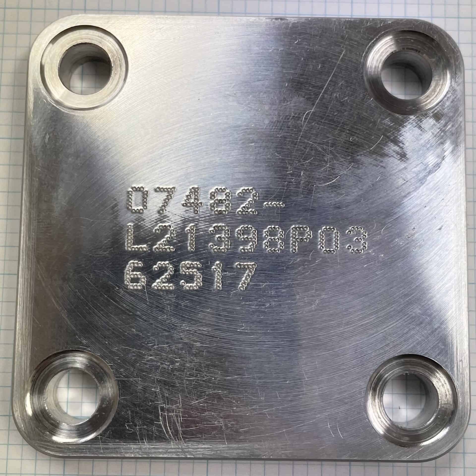 Vibro & Dot Peening Metal Engraving - Universal Marking Inc.
